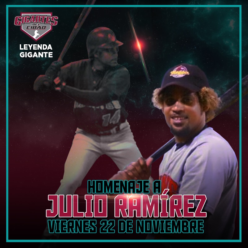 Gigantes del Cibao rendirán homenaje al ex jugador Julio Ramírez ...