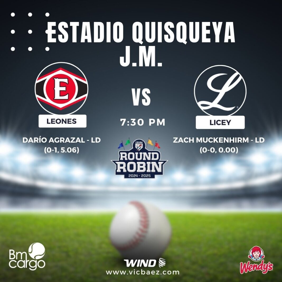 Partidos y lanzadores anunciados para este lunes en el Round Robin ...